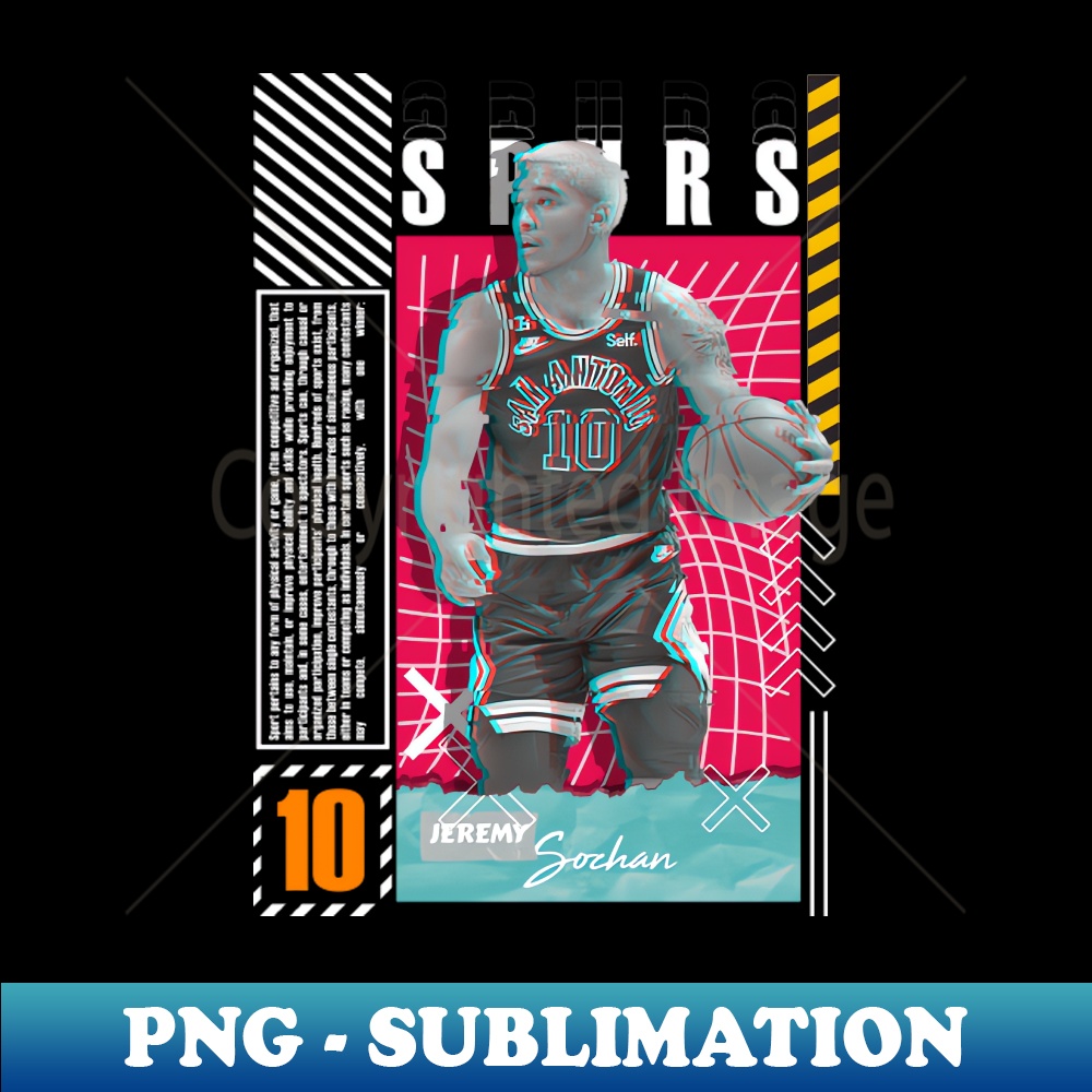 Jeremy Sochan Basketball Design Poster Spurs - Special Editi - Inspire ...