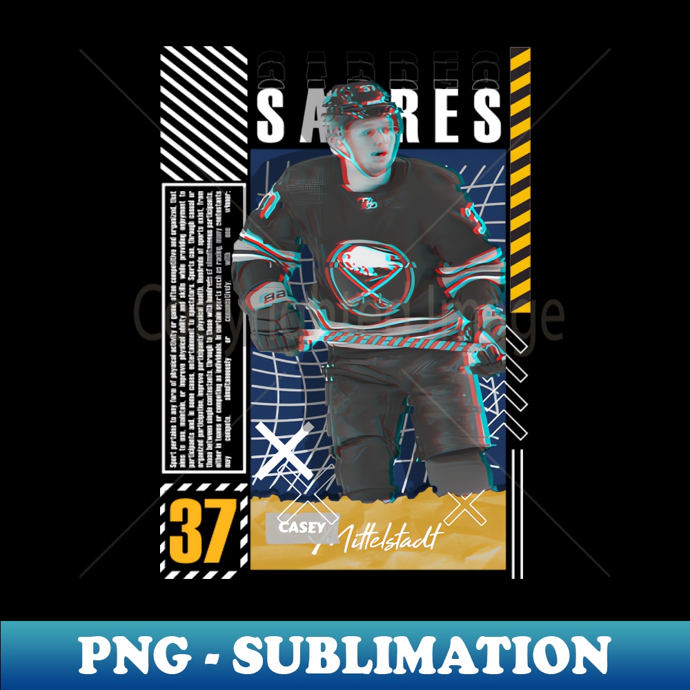 Casey Mittelstadt Hockey Design Poster Sabres - PNG Sublimat | Inspire ...