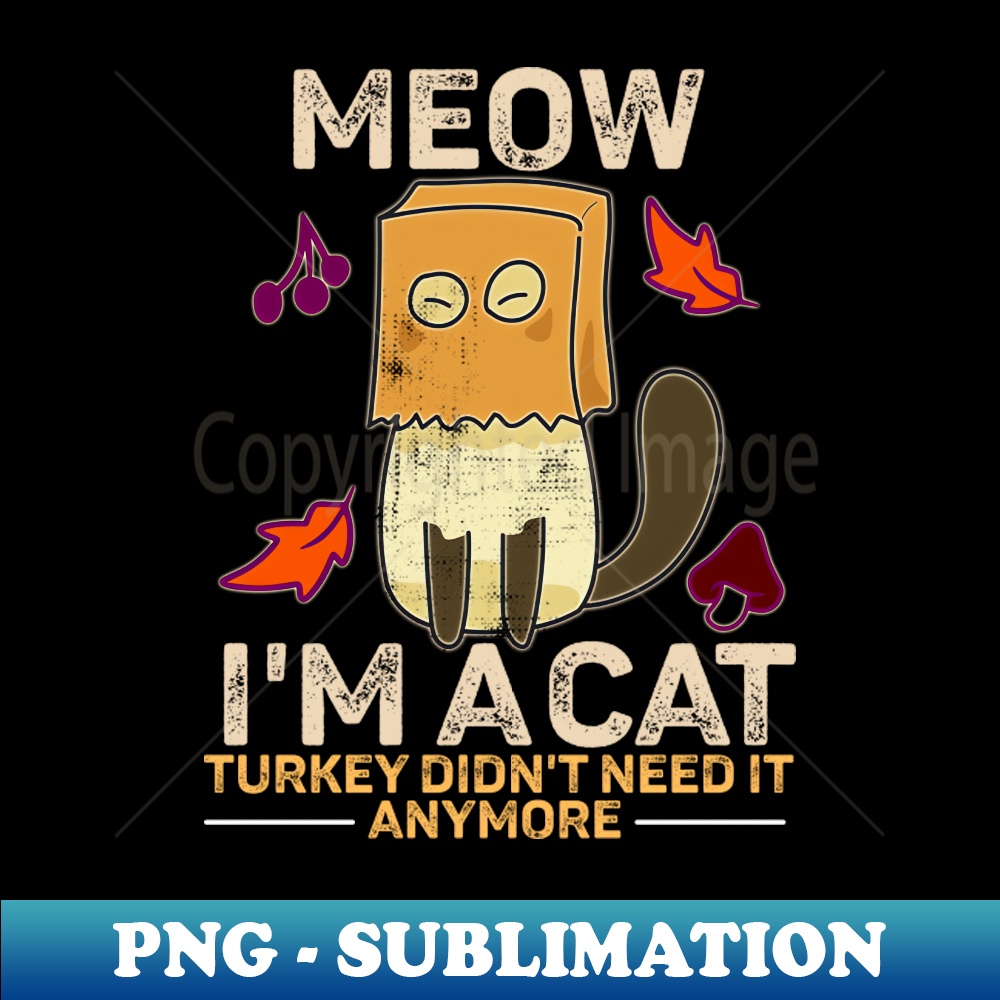 Cat Thanksgiving Turkey Fake Cat Paper Bag Cat Turkey Parody | Inspire ...