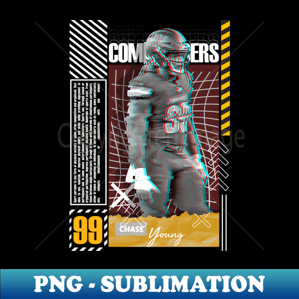 Chase Young Football Design Poster Commanders - Unique Subli - Inspire ...