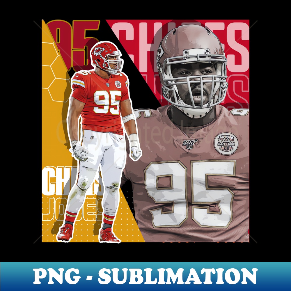 Chris Jones Football Paper Poster Chiefs 7 - Premium PNG Sub | Inspire ...