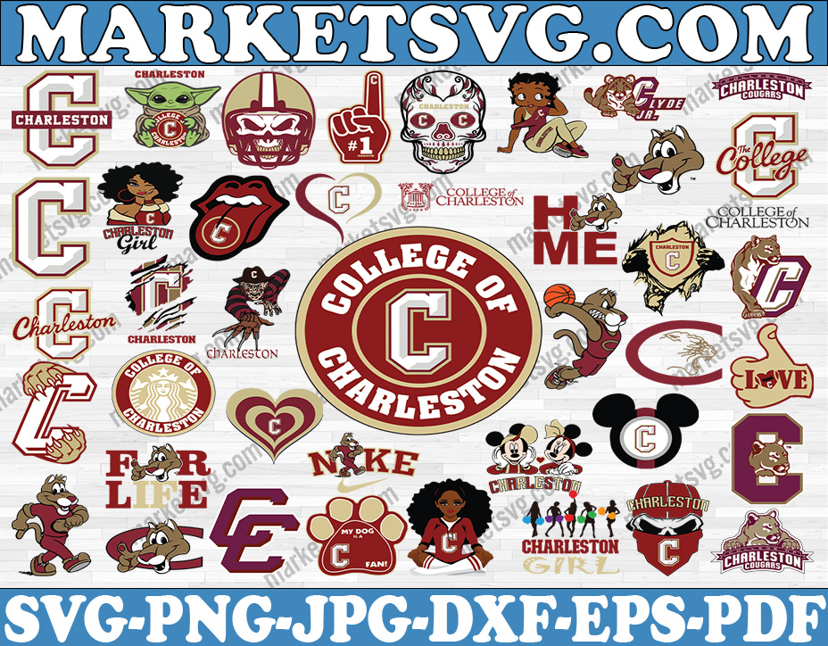 Charleston-Cougars Teams Bundle Svg, College-of-Charleston-C | Inspire ...