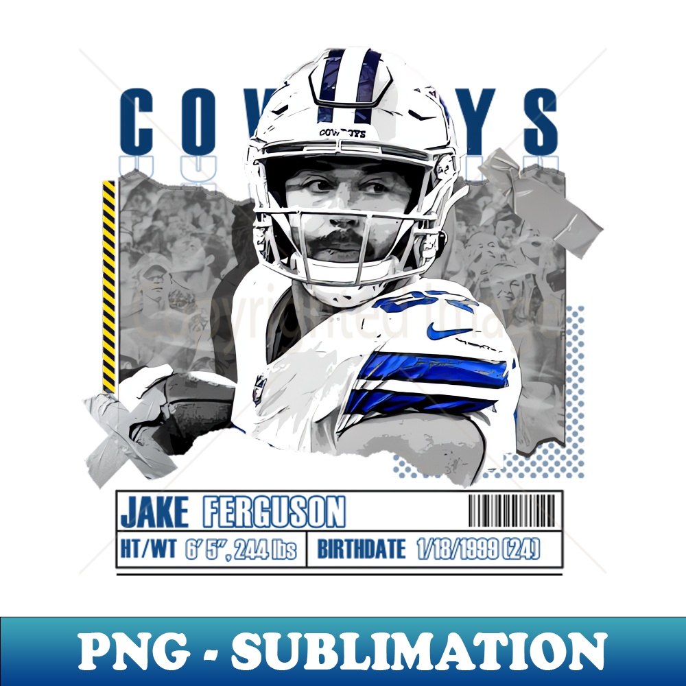 Jake Ferguson Football Paper Poster Cowboys 10 - Creative Su | Inspire ...