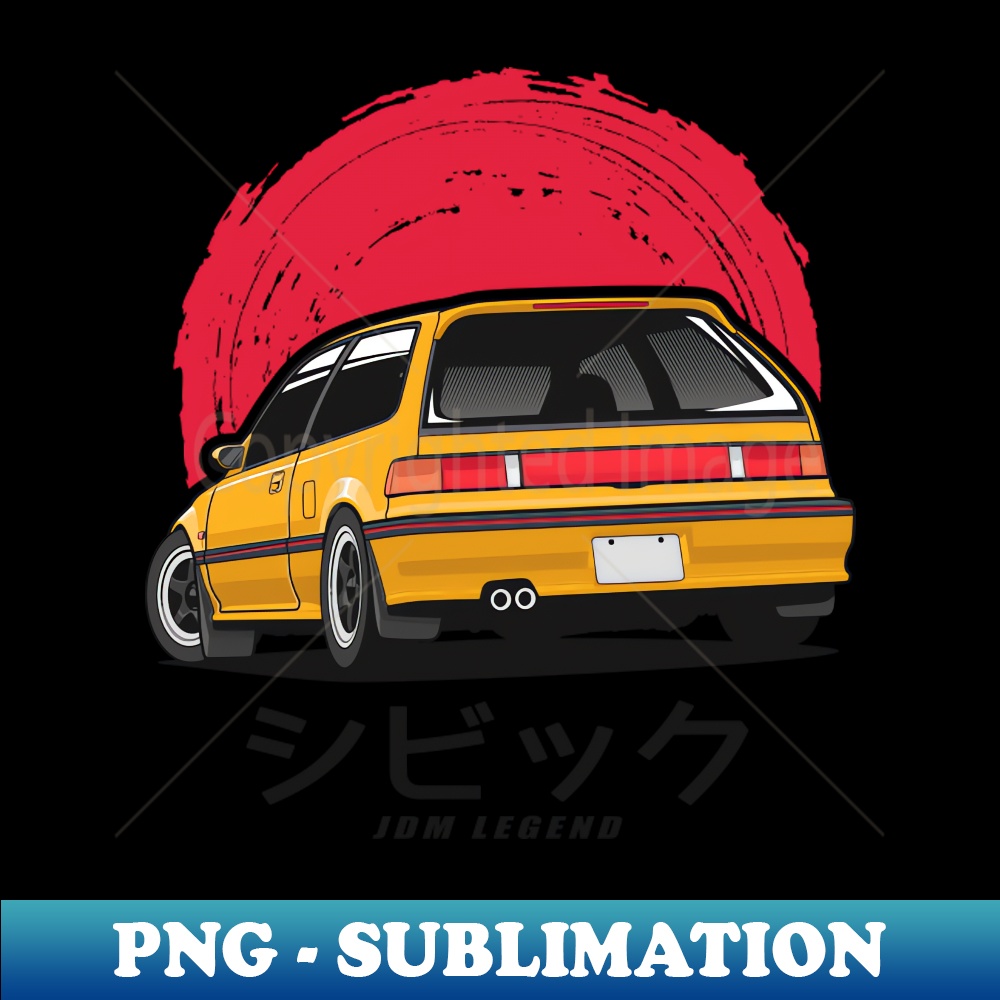 Civic EF JDM - PNG Transparent Sublimation Design - Unlock V | Inspire ...