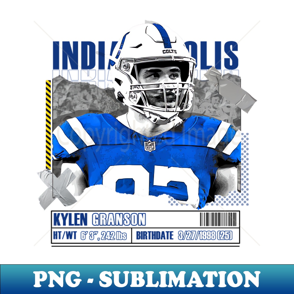 Kylen Granson Football Paper Poster Colts 10 - Exclusive Sub | Inspire ...