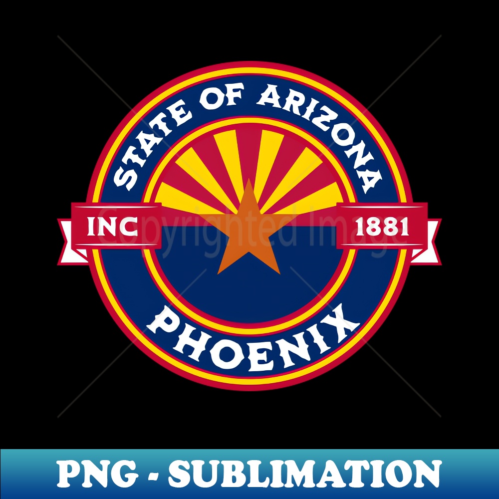 Phoenix Arizona State Flag Design - Exclusive PNG Sublimatio | Inspire ...