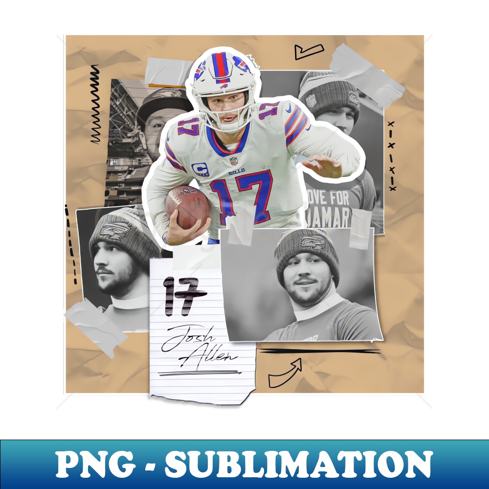 Josh Allen football Paper Poster Bills 8 - PNG Transparent S | Inspire ...