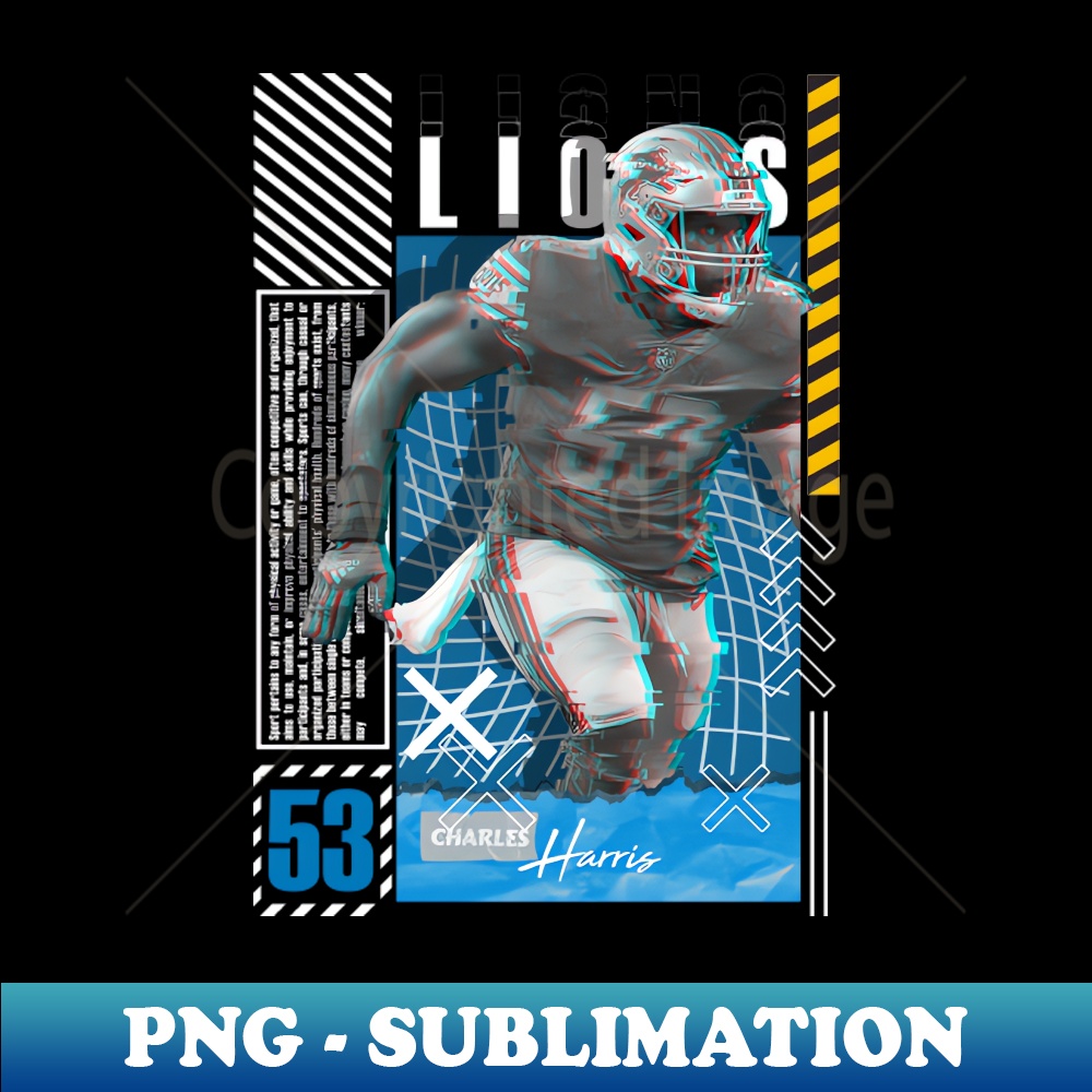 Charles Harris Football Paper Poster Lions 8 - Digital Subli | Inspire ...