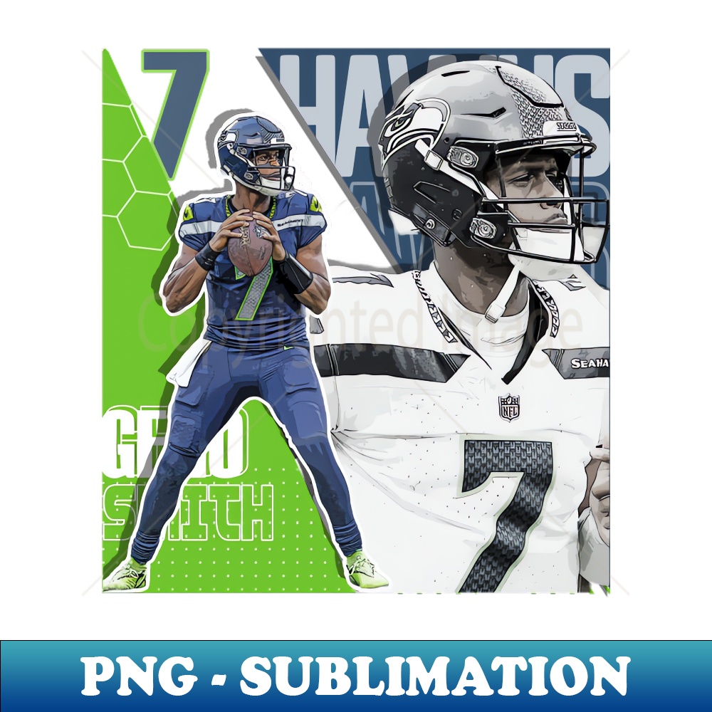 Geno Smith Football Paper Poster Seahawks 7 - Stylish Sublim | Inspire ...