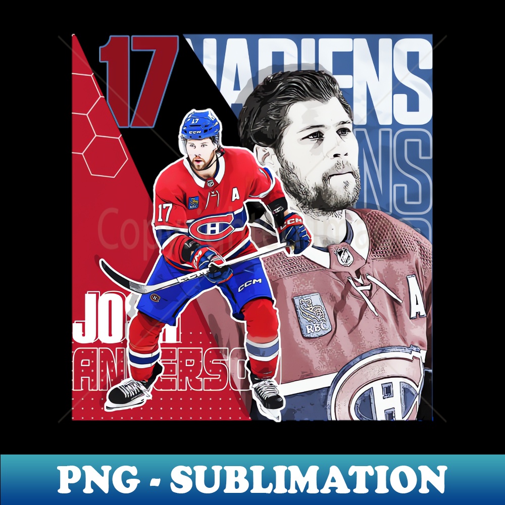 Josh Anderson Hockey Design Poster Canadiens - PNG Transpare | Inspire ...