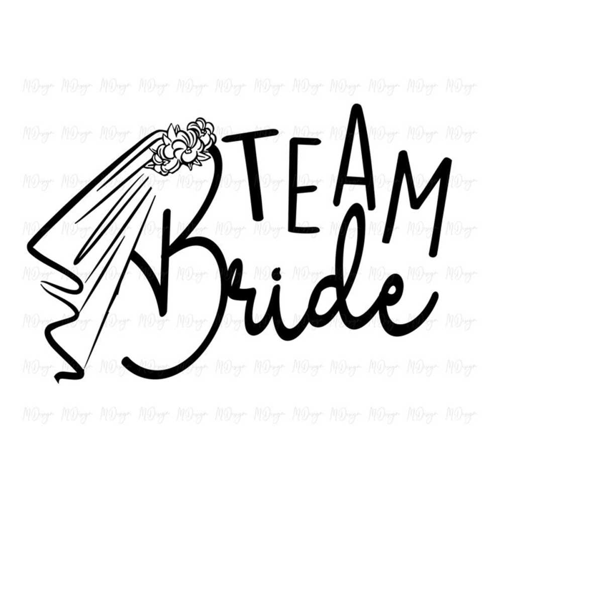 Team Bride SVG Cutting Files for Cricut, Silhouette- DIY Bac - Inspire ...