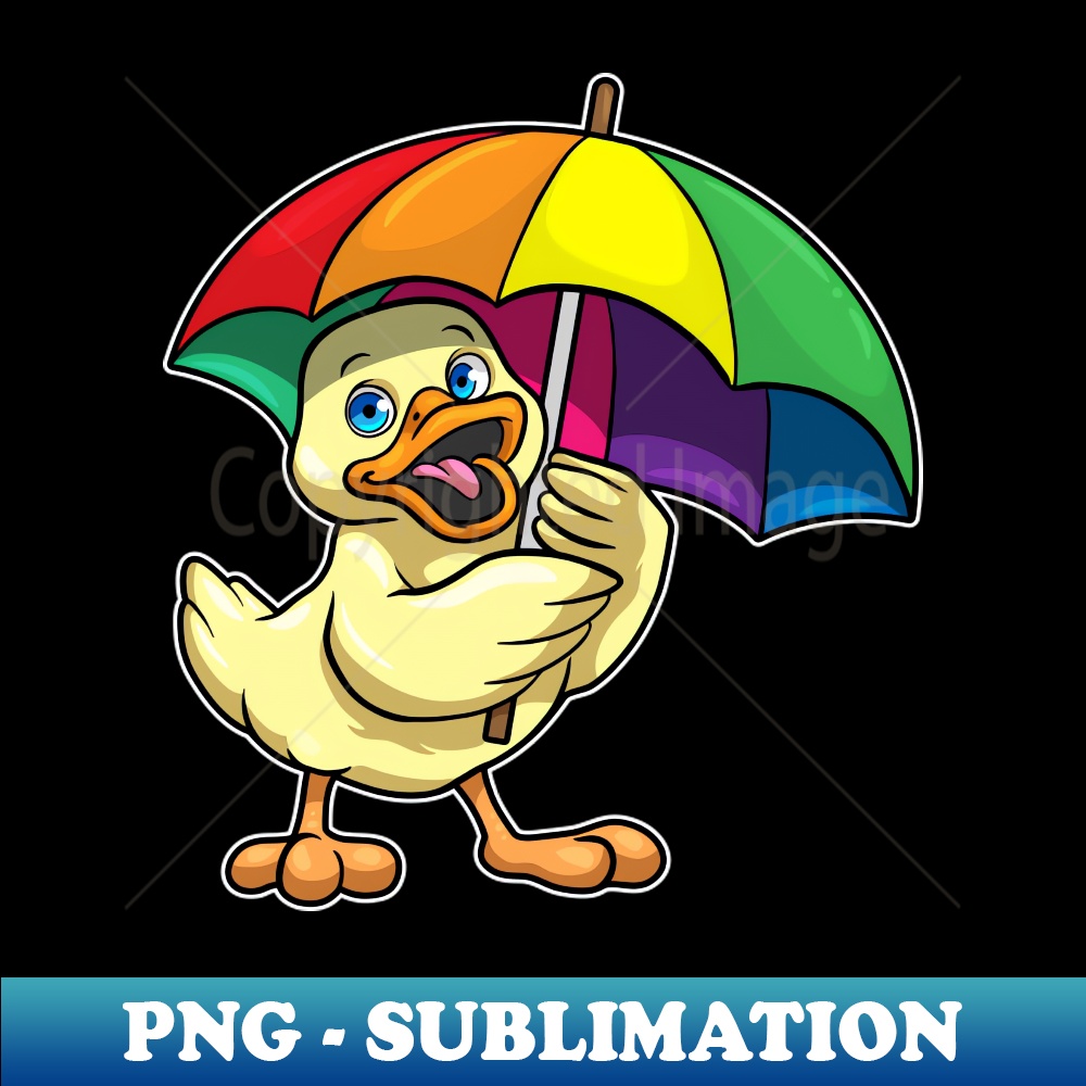 Duck with Umbrella - Artistic Sublimation Digital File - Def | Inspire ...