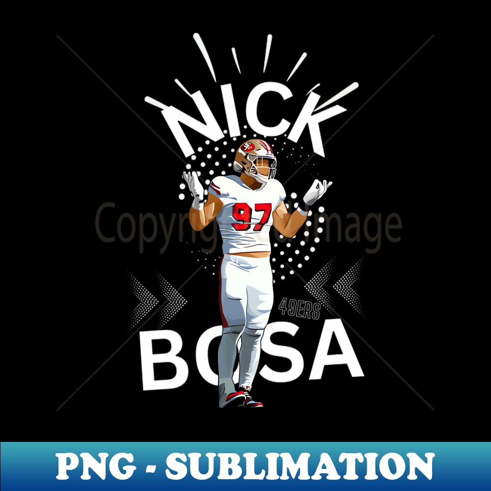 nick bosa football 49ers poster - High-Resolution PNG Sublim | Inspire ...