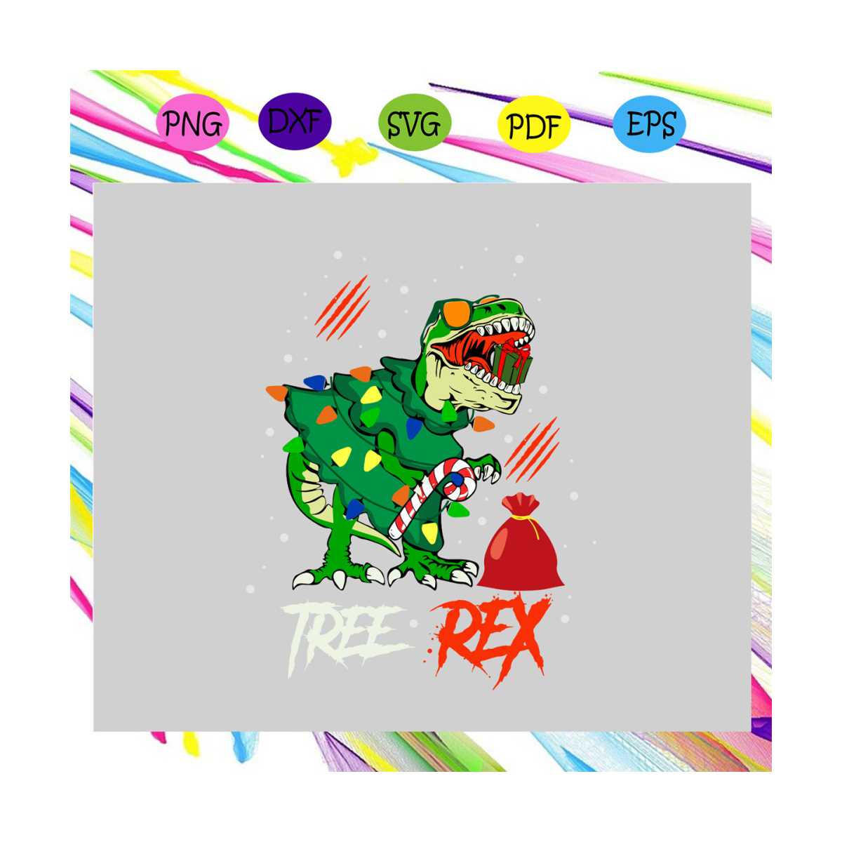 Tree rex,tree rex svg, Christmas Svg,dinosaur, dinosaur svg, - Inspire ...