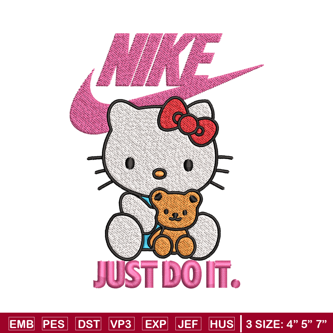 Hello kitty Nike Embroidery design, Hello kitty Embroidery, | Inspire ...