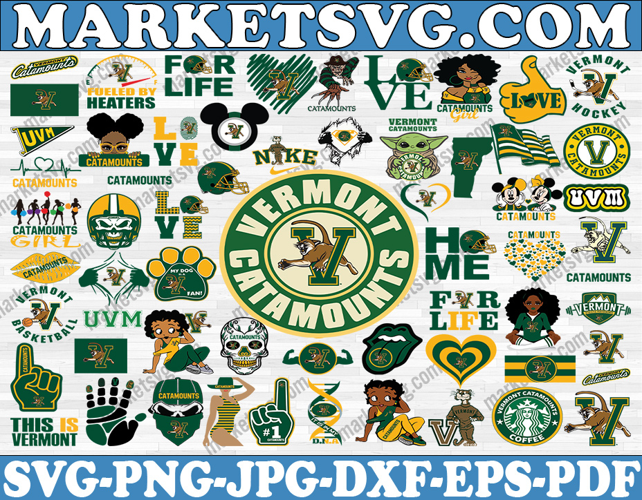 Vermont-Catamounts Teams Bundle Svg, Vermont-Catamounts Svg, | Inspire ...