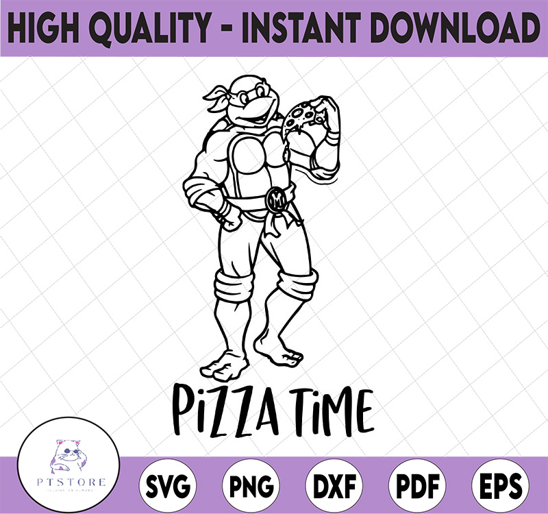 TMNT pizza time svg, png, dxf, Cartoon svg, Disney svg, png, | Inspire ...