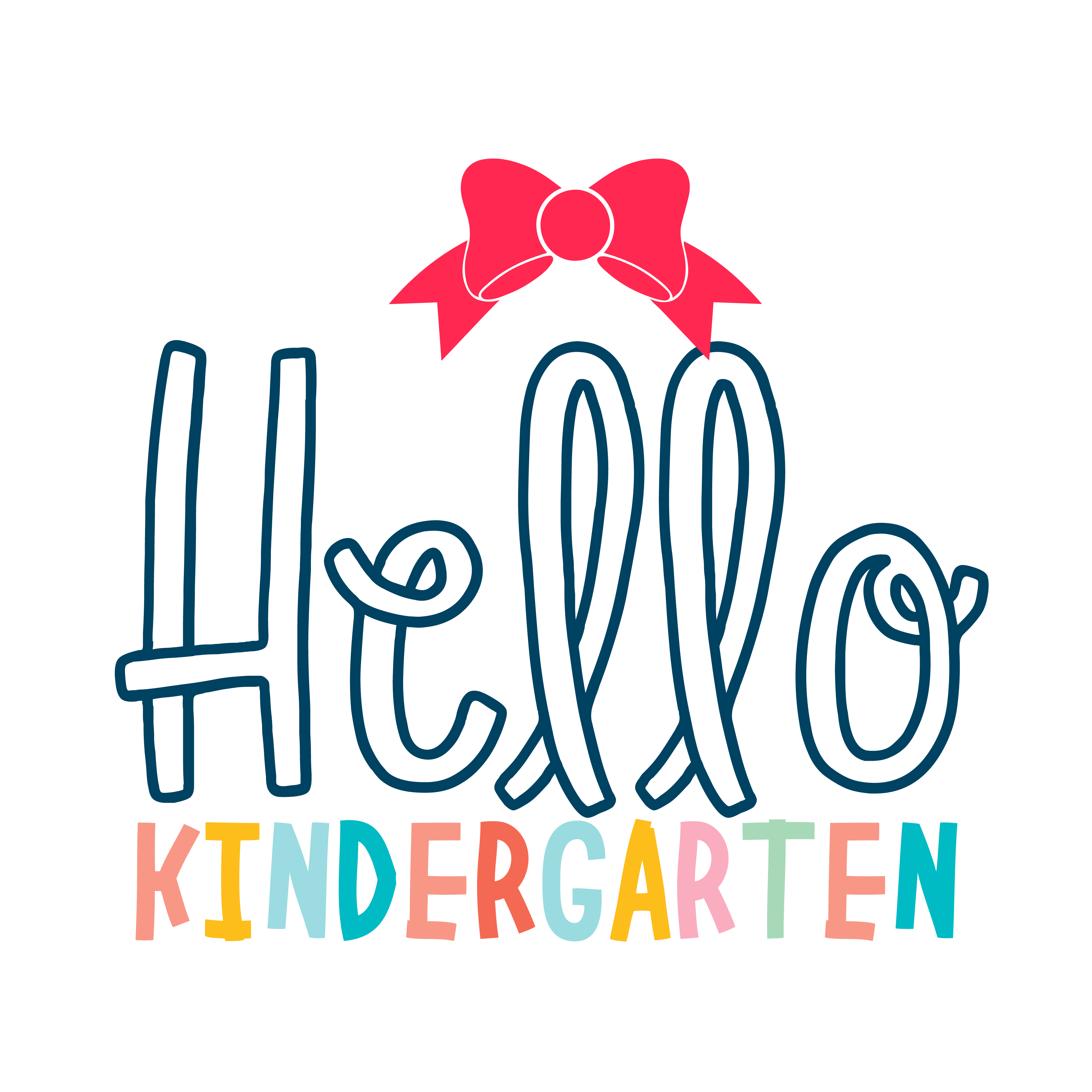 Hello Kindergarten Svg, Back To School, Happy Day Svg, First - Inspire ...