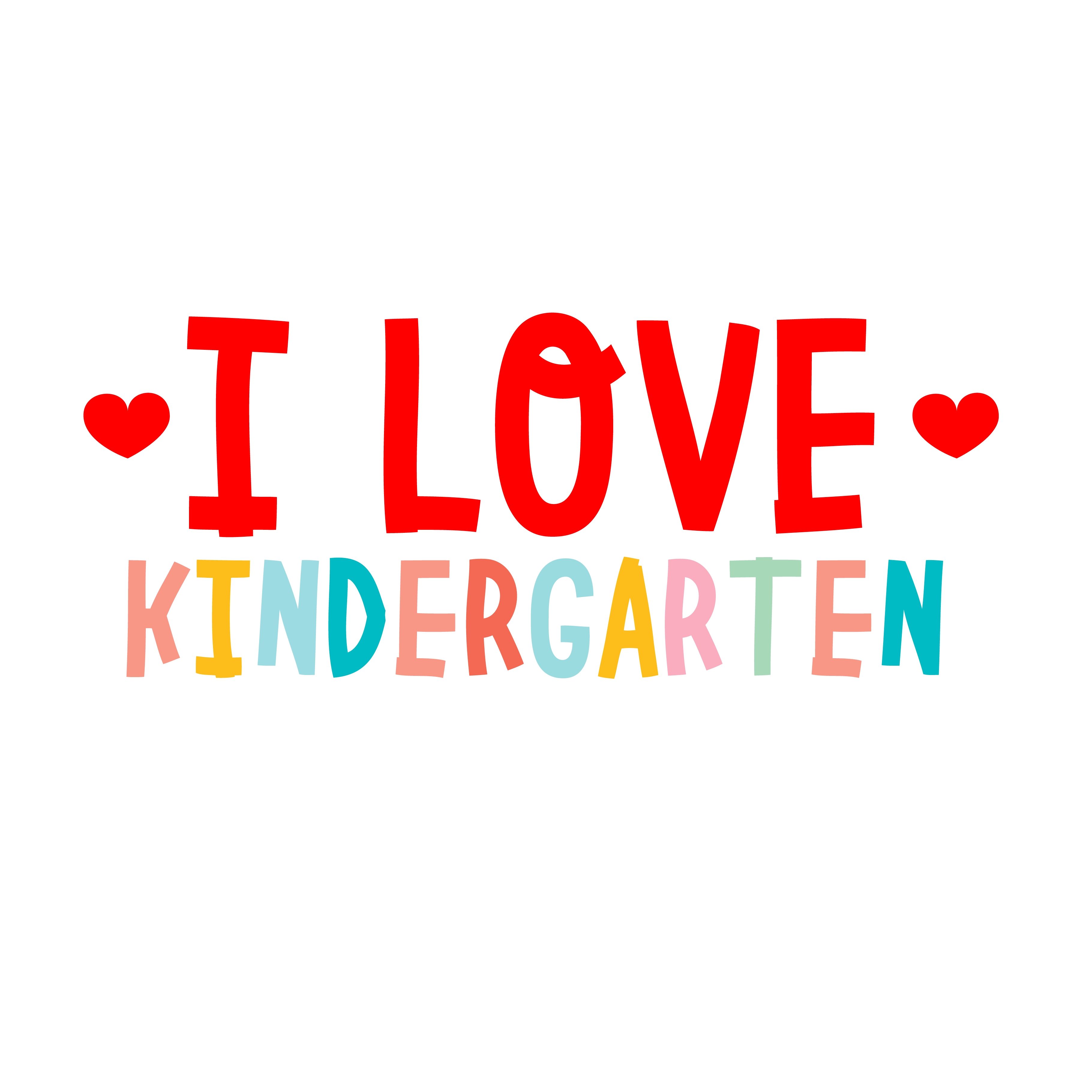 I Love Kindergarten Svg, Back To School, Happy Day Svg, Firs - Inspire ...