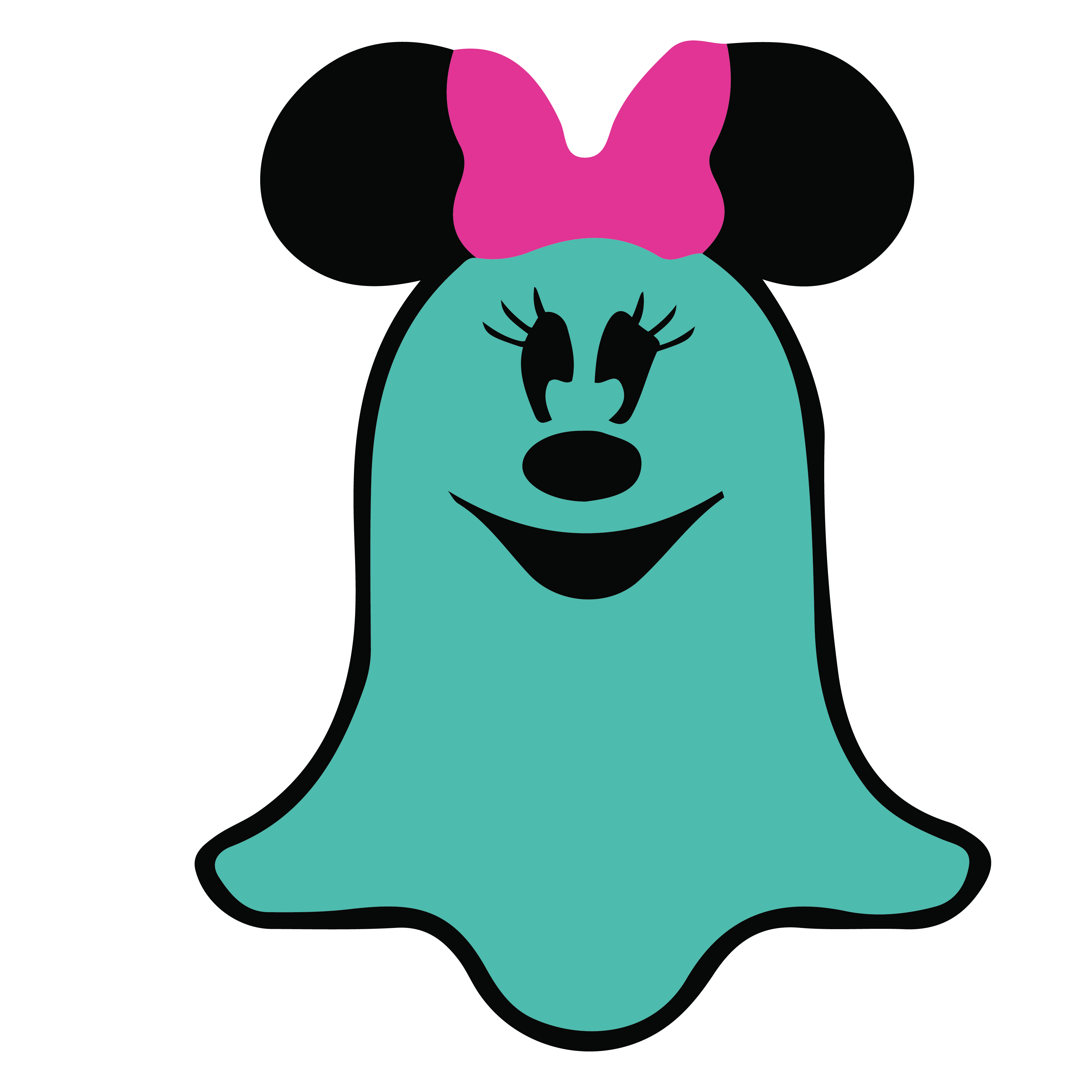 Mickey Mouse and Minnie Mouse Ghost SVG, Halloween Mickey SV - Inspire ...