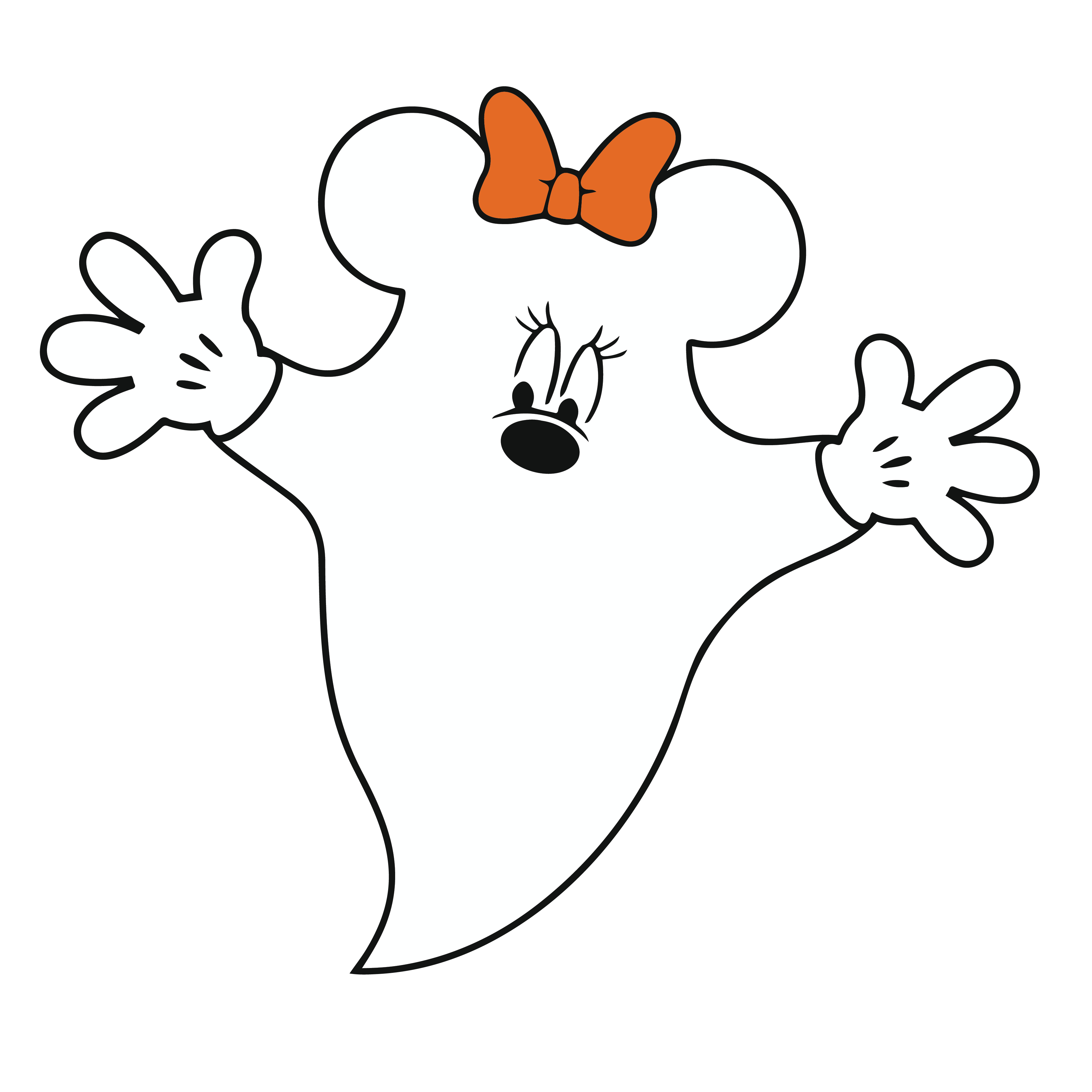 Mickey Mouse and Minnie Mouse Ghost SVG, Halloween Mickey SV - Inspire ...