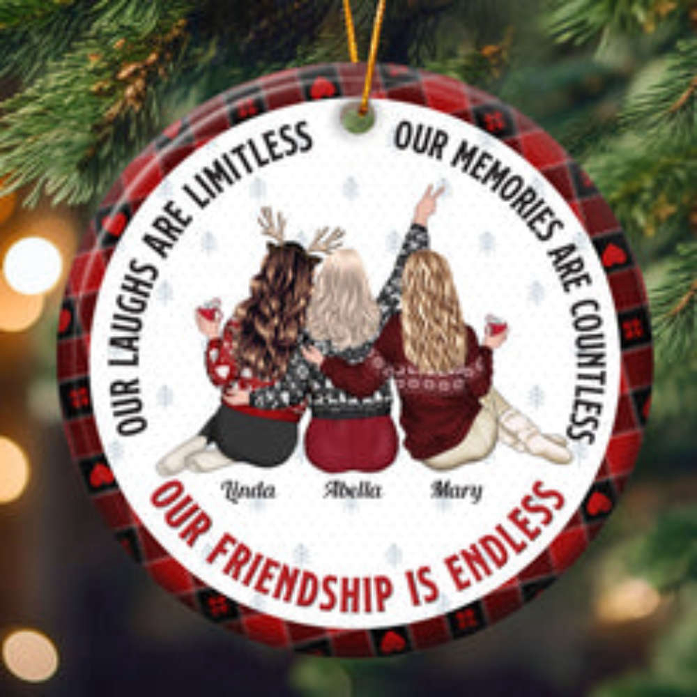 Endless Friendship: Personalized Ceramic Ornament for Lastin | Inspire ...