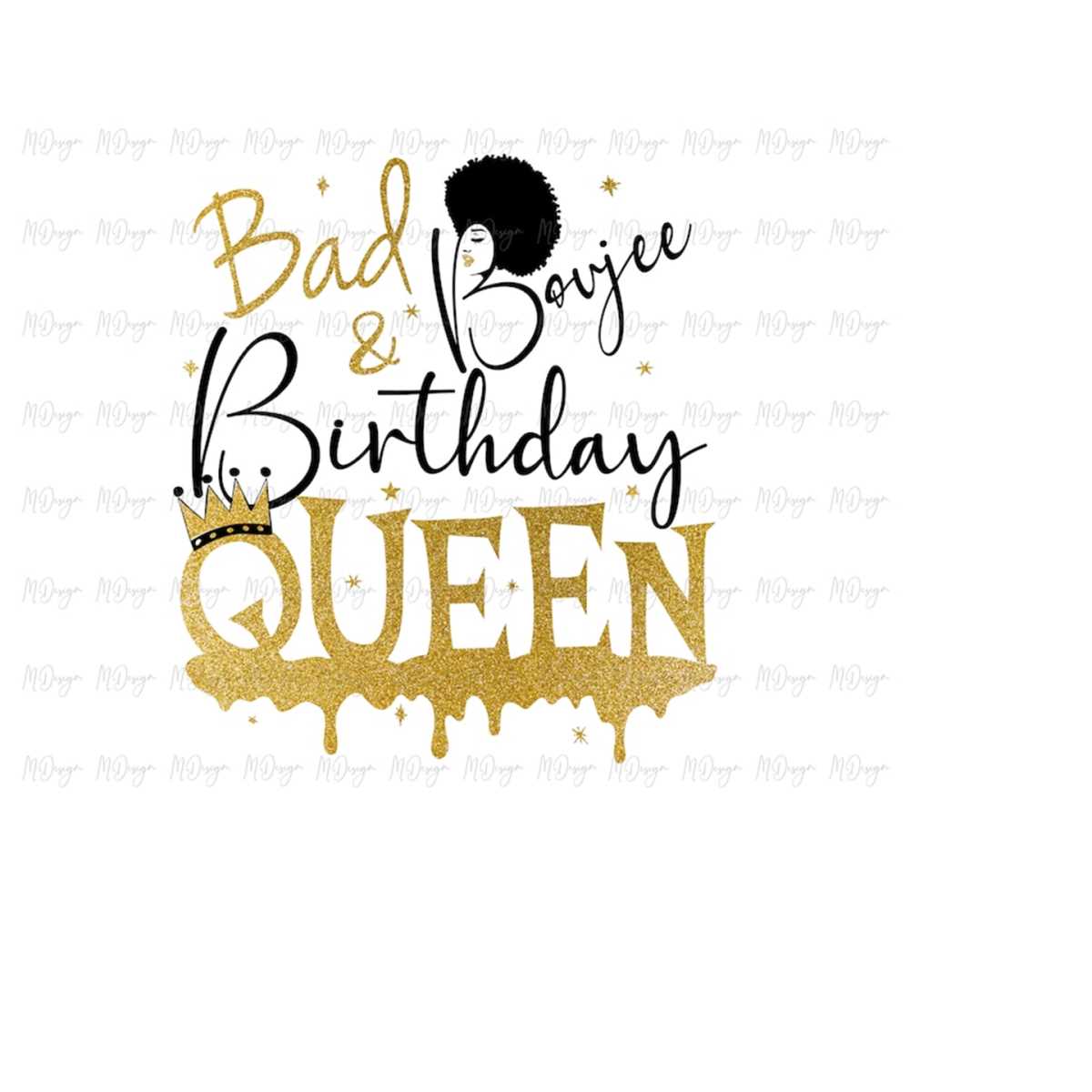 Bad and Boujee Birthday Queen SVG Cutting Files for Cricut, | Inspire ...