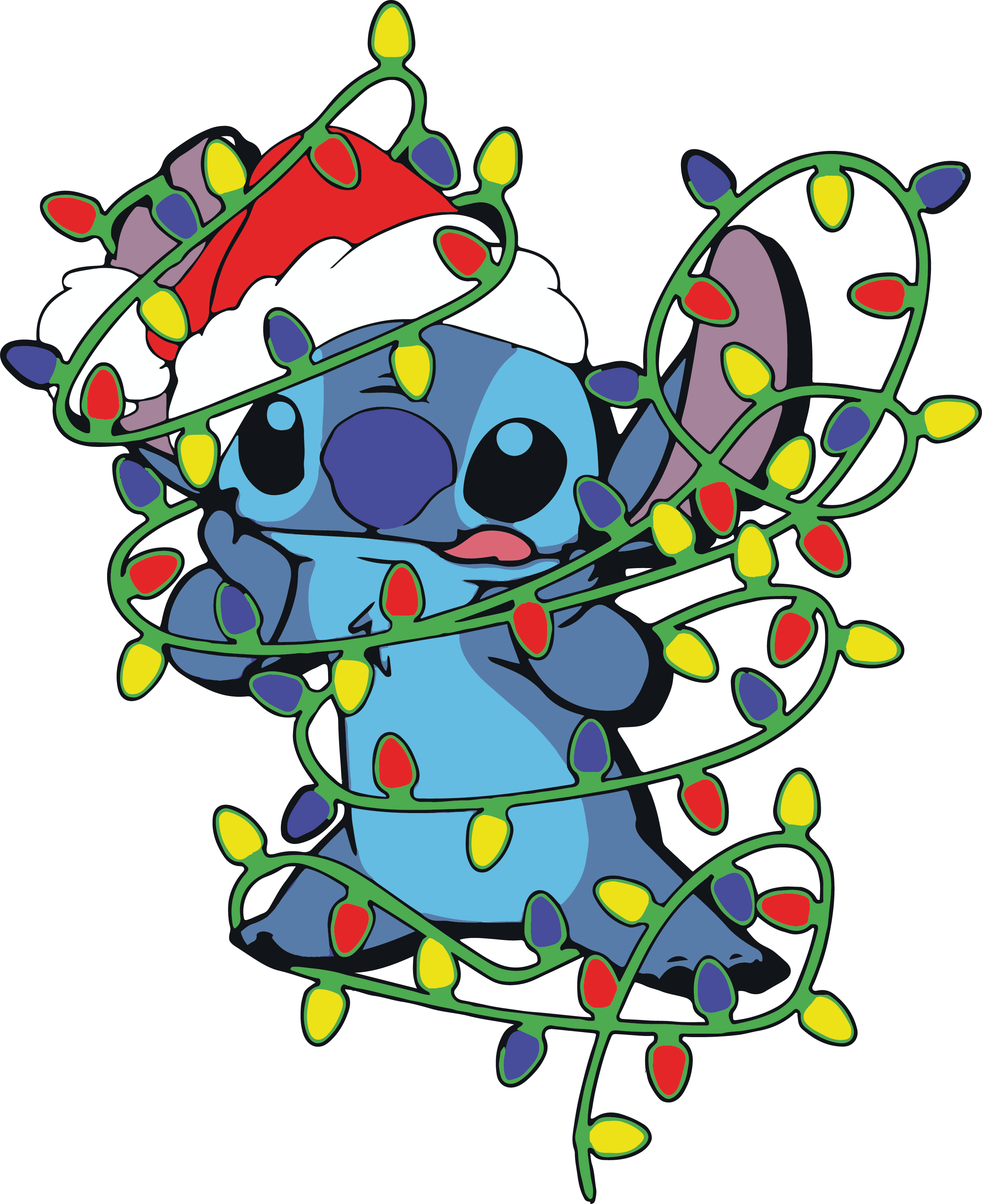 Stitch Disney Xmas Light Christmas, Stitch Christmas logo Sv | Inspire ...