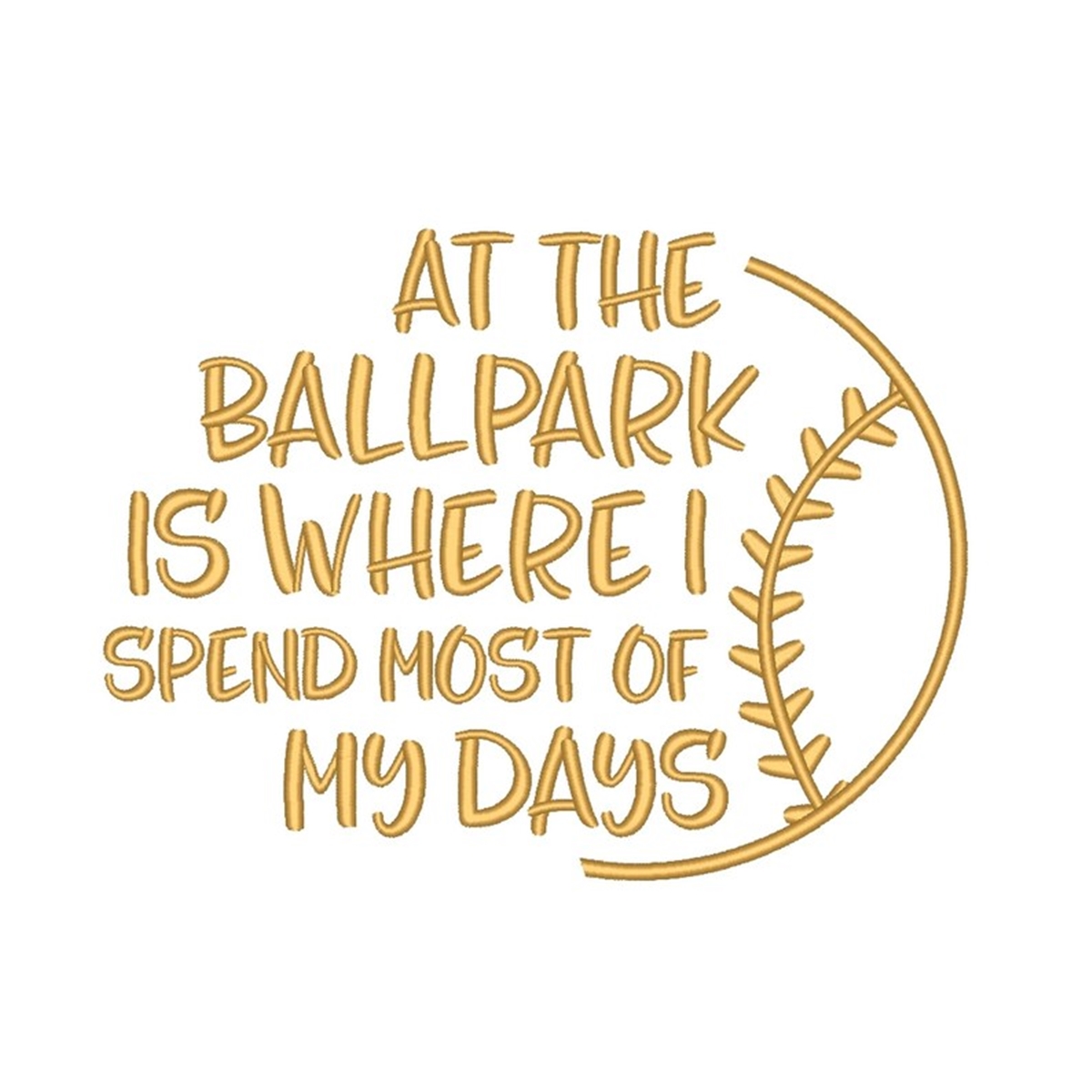 Baseball Embroidery Design, 5 sizes, Instsnt Download | Inspire Uplift
