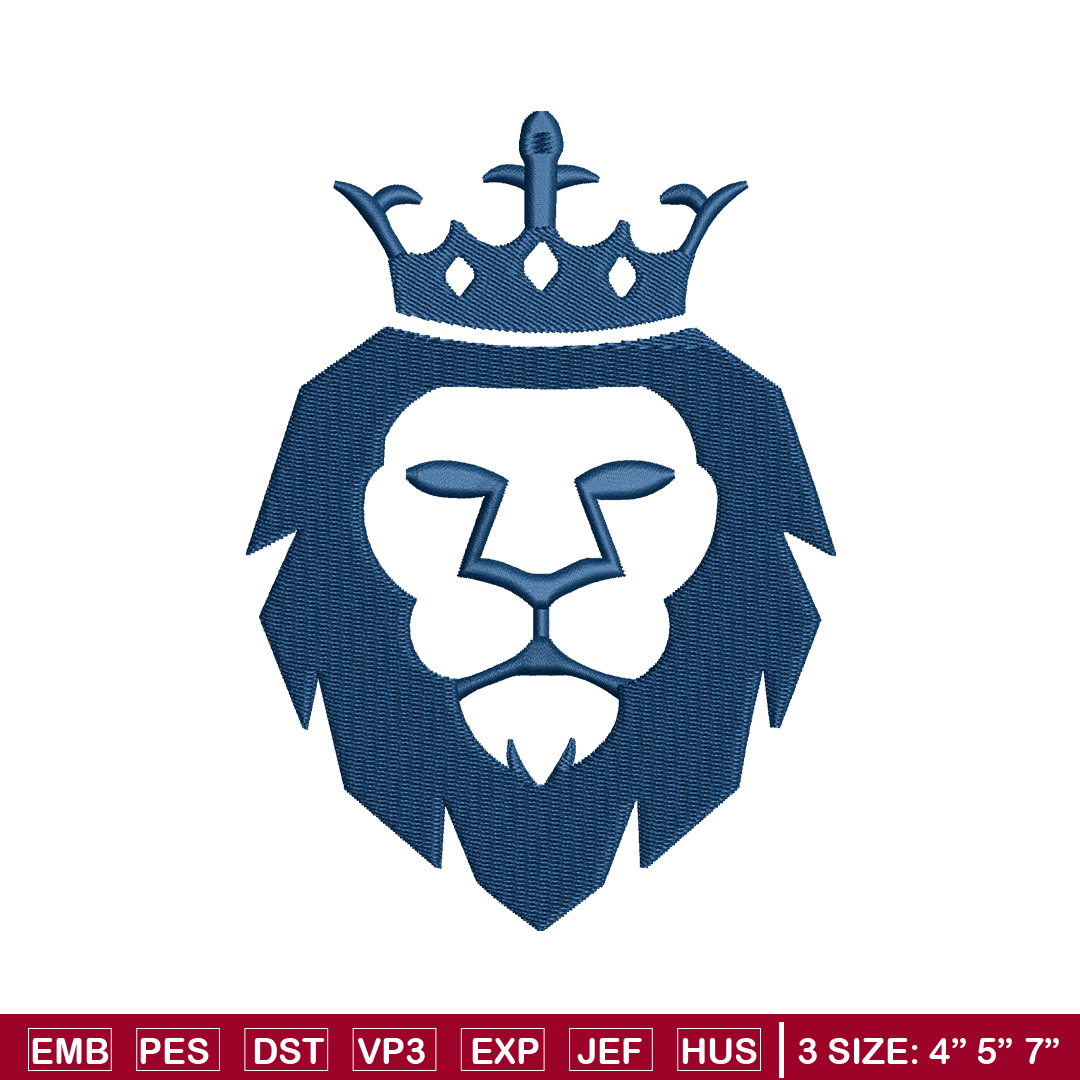 King Lion Logo embroidery design, King Lion Logo embroidery, | Inspire ...