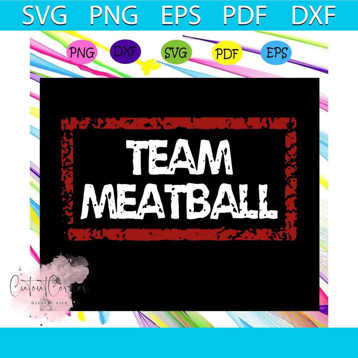 Team Meatball Svg, Meatball Svg, Birthday Present, Funny Mea | Inspire ...