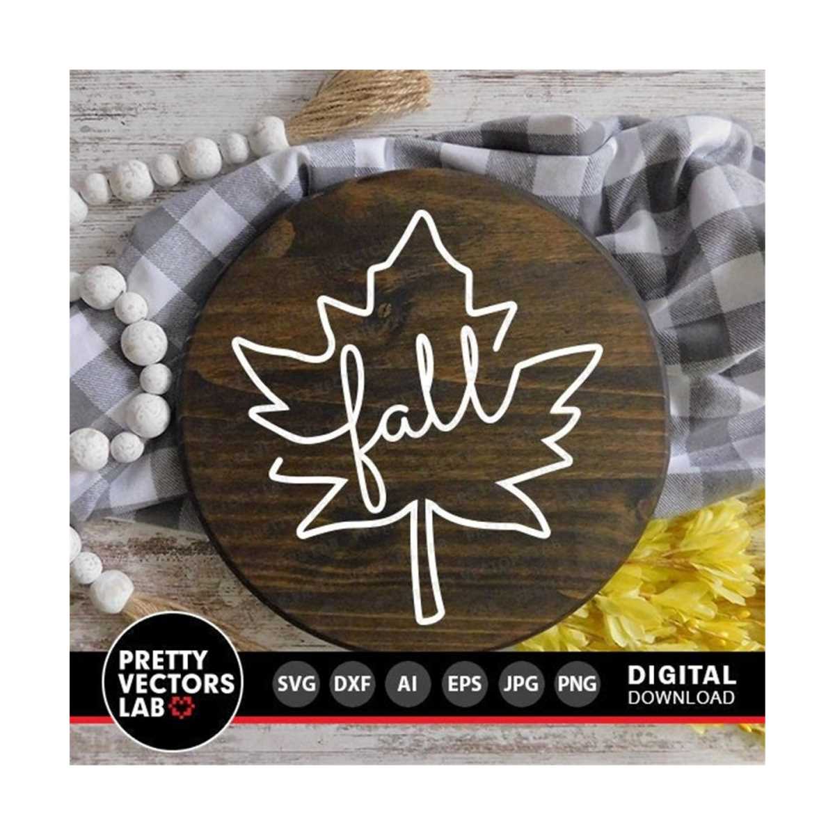 Fall Leaf Svg, Maple Leaf Svg, Fall Cut Files, Autumn Farmho - Inspire ...