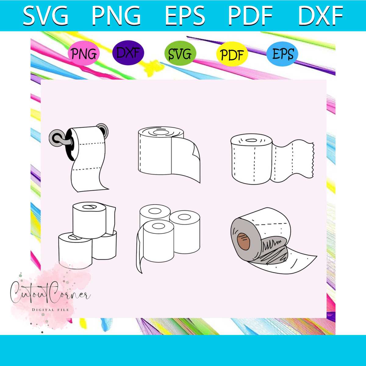 Toilet Paper Svg, Poop Svg, Tissue Rolls Svg, Bathroom Svg, | Inspire ...