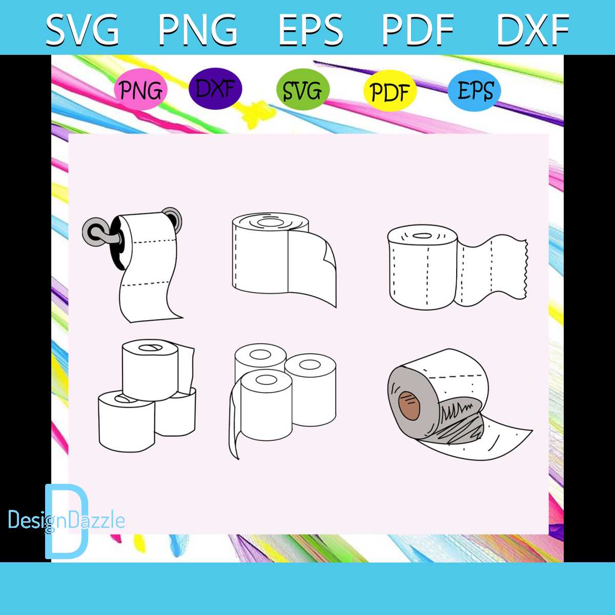Toilet Paper Svg, Poop Svg, Tissue Rolls Svg, Bathroom Svg, | Inspire ...