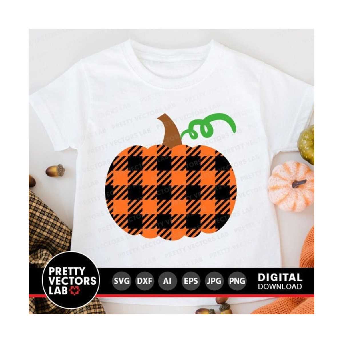 Plaid Pumpkin Svg, Thanksgiving Svg, Fall Sign Cut Files, Ha | Inspire ...