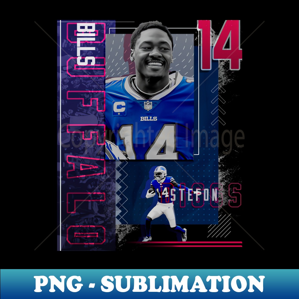 Stefon Diggs Football Paper Poster Bills 2 - Signature Subli | Inspire ...