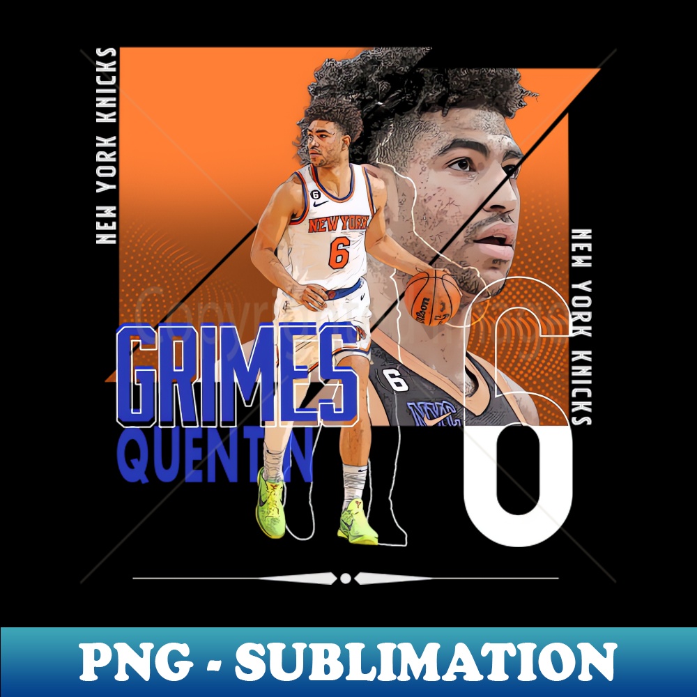 Quentin Grimes Basketball Paper Poster Knicks 4 - High-Resol - Inspire ...