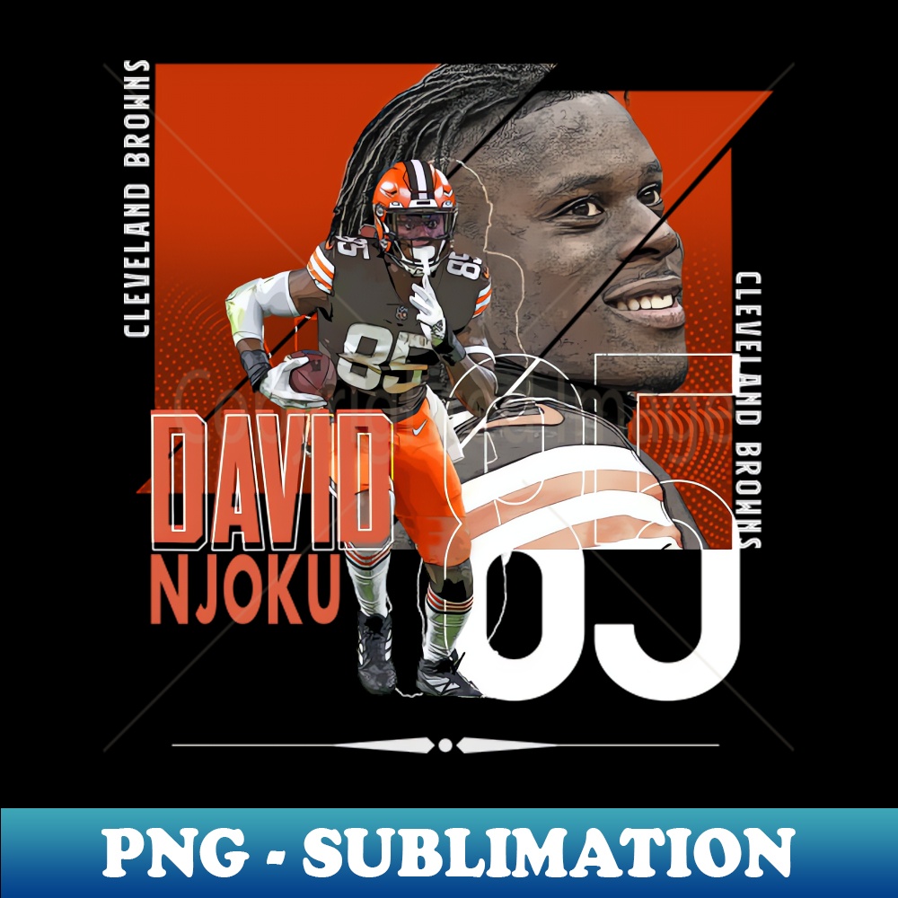 David Njoku football Paper Poster Browns 4 - Signature Subli - Inspire ...