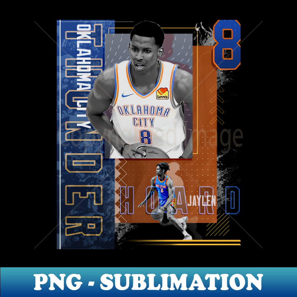 Jaylen Hoard Basketball Paper Poster Thunder 2 - PNG Transpa | Inspire ...