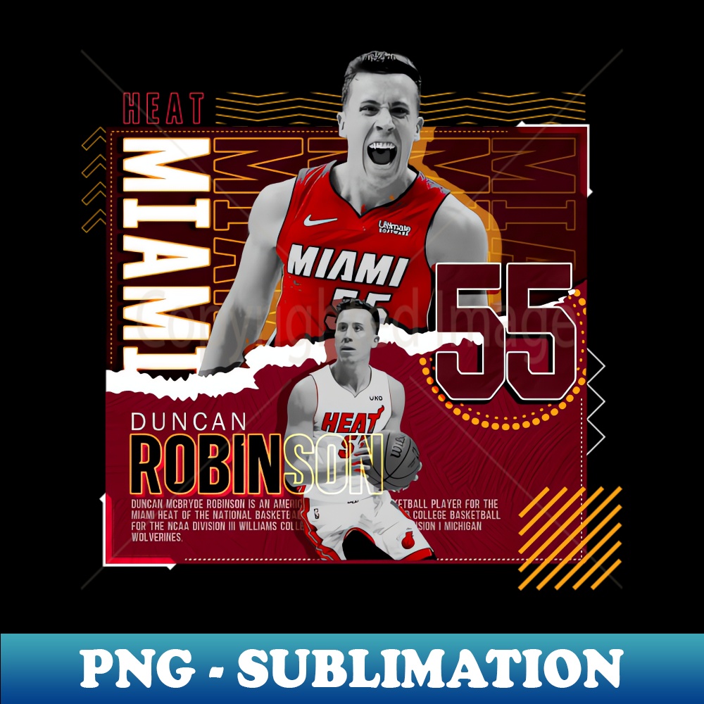 Duncan Robinson Basketball Paper Poster Heat - Elegant Subli | Inspire ...
