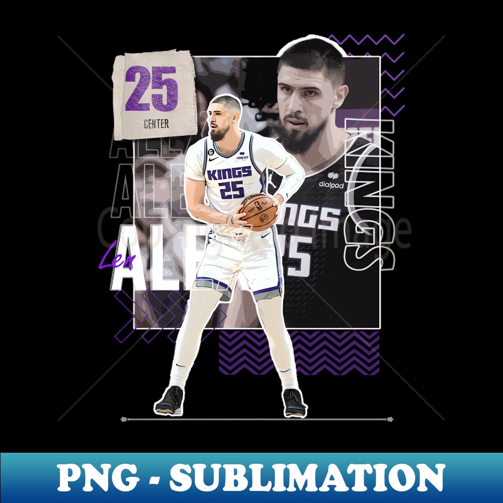 Alex Len Basketball Paper Poster Kings 6 Retro Png Sublima Inspire
