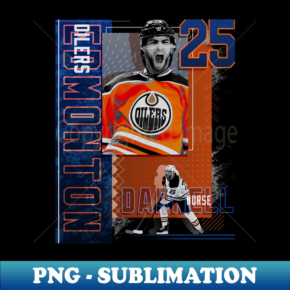 Darnell Nurse Hockey Paper Poster Oilers 2 - Exclusive PNG S | Inspire ...