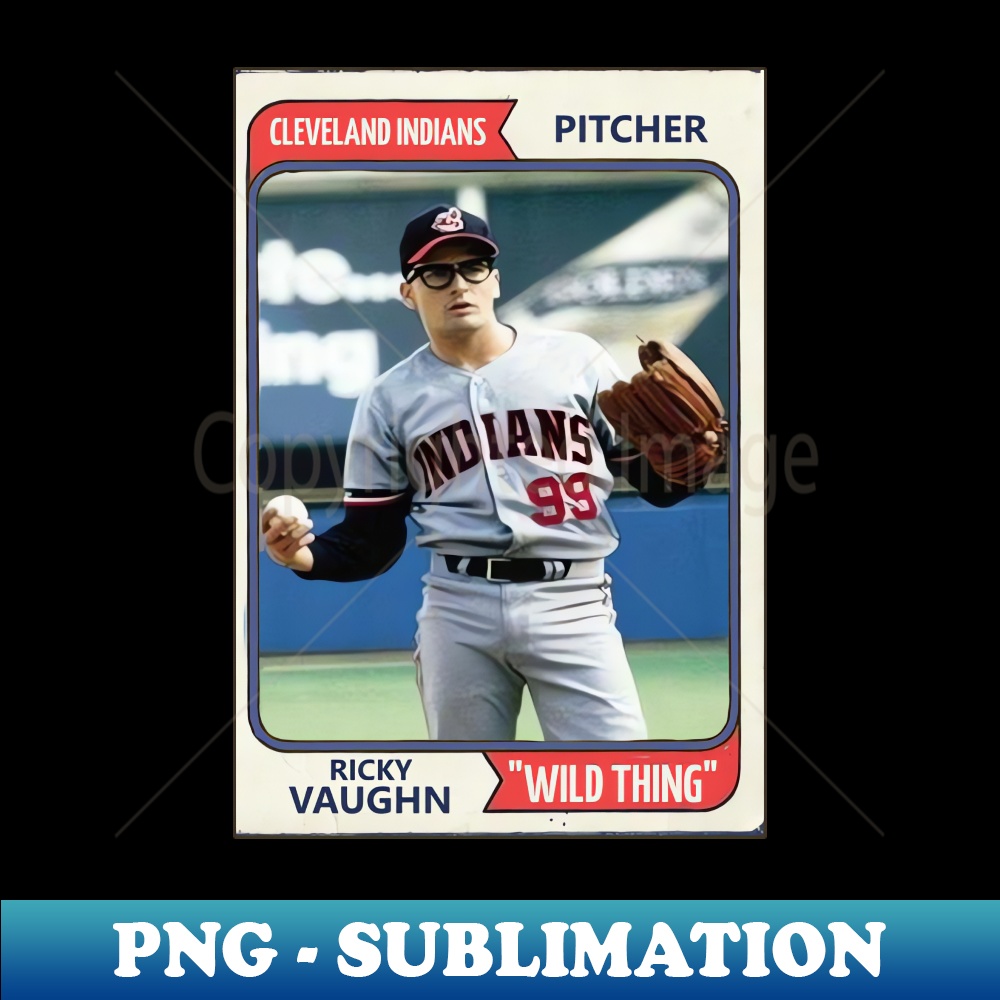 Major League Ricky Vaughn Baseball Card - PNG Transparent Di | Inspire ...