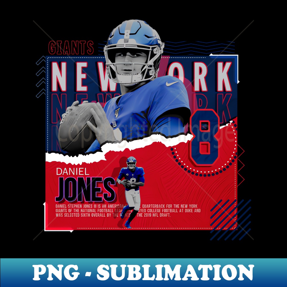 Daniel Jones Football Paper Poster Giants - Aesthetic Sublim | Inspire ...