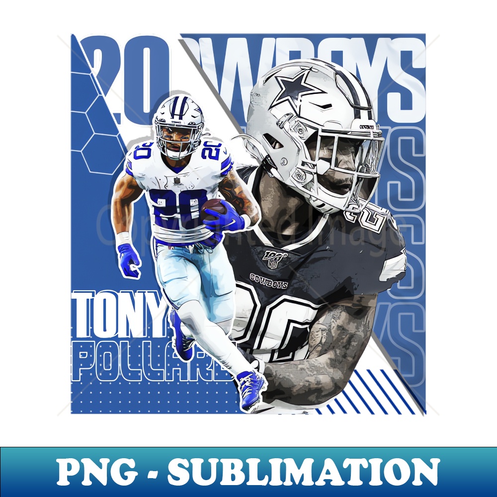 Tony Pollard Football Design Poster Cowboys - Elegant Sublim | Inspire ...
