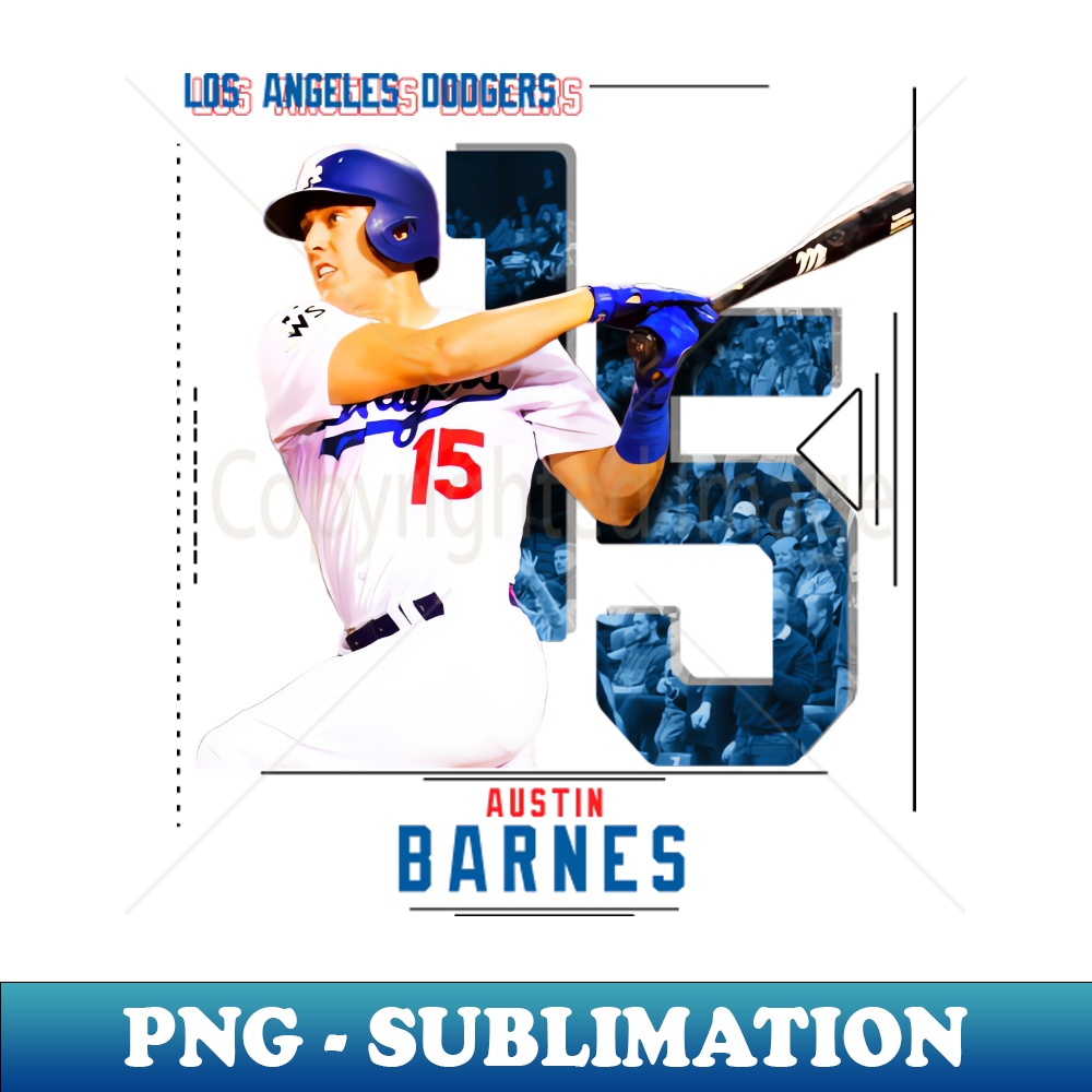 Austin Barnes Baseball Edit Dodgers - PNG Transparent Sublim - Inspire ...