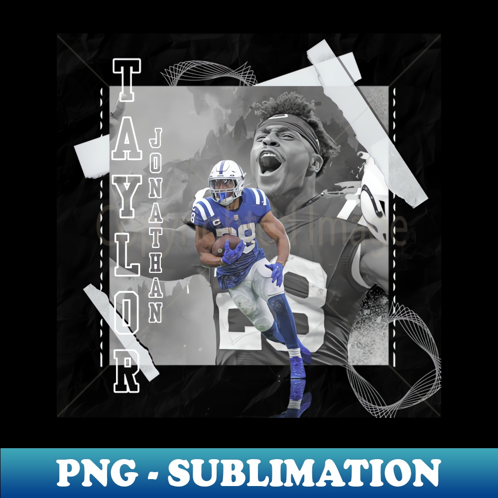 Jonathan Taylor Football Paper Poster Colts 3 - Stylish Subl | Inspire ...