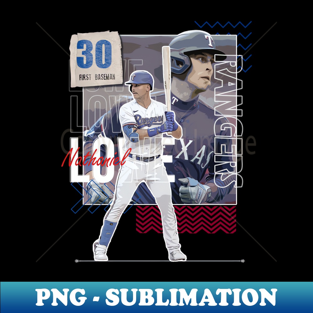 Nathaniel Lowe baseball Paper Poster Rangers 6 - PNG Transpa | Inspire ...