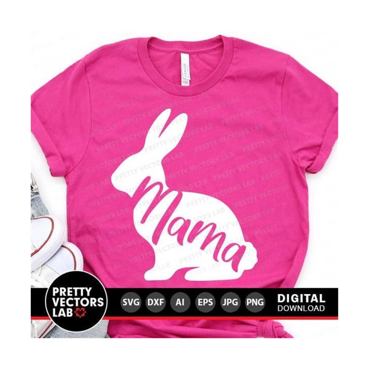 Mama Bunny Svg, Easter Svg, Easter Bunny Cut Files, Mom East | Inspire ...