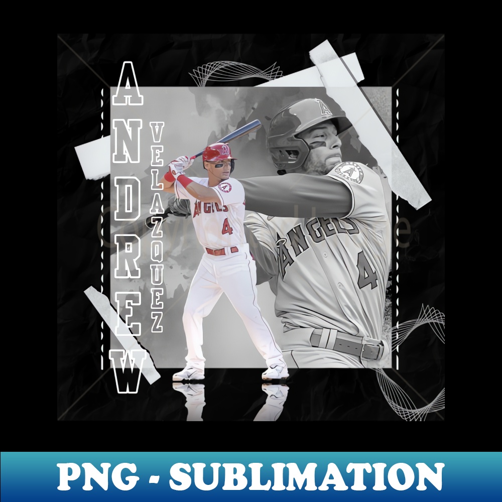 Andrew Velazquez Baseball Paper Poster Angels 3 - Artistic S | Inspire ...